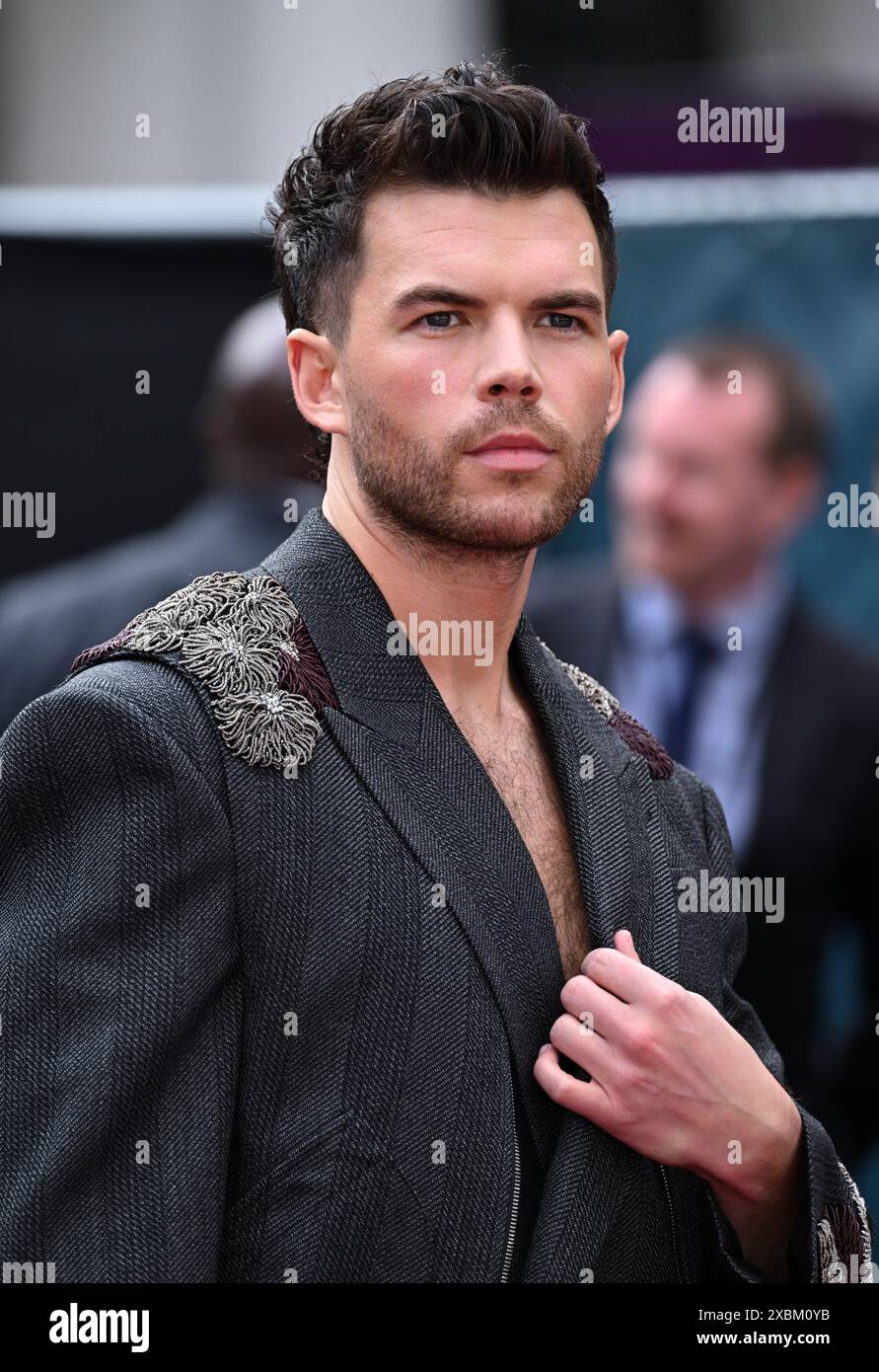 London, UK. June 12th, 2024. Luke Newton arriving at the London Special ...