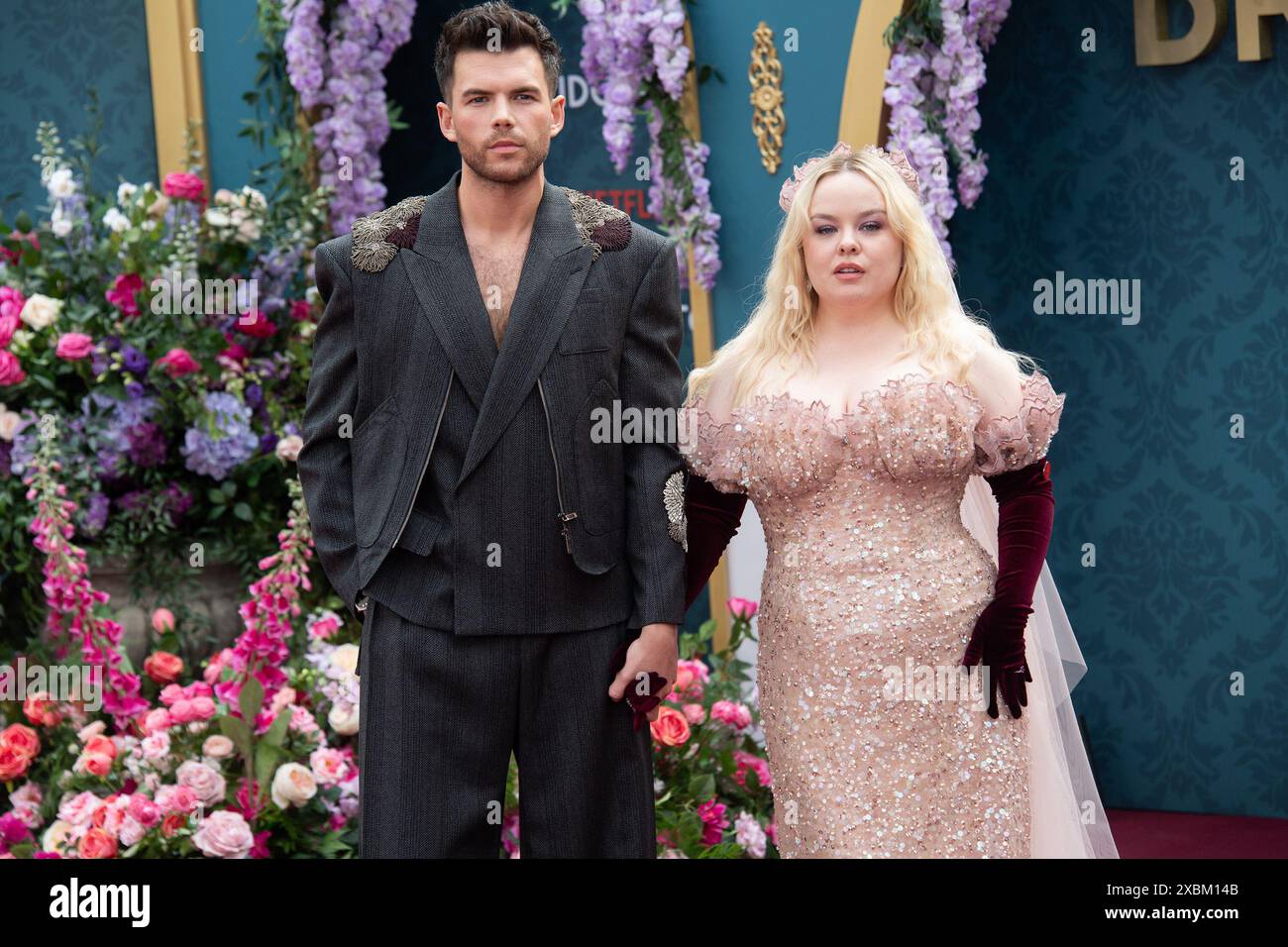 London, UK. 12 Jun, 2024. Pictured: (L-R) - Luke Newton, Nicola ...
