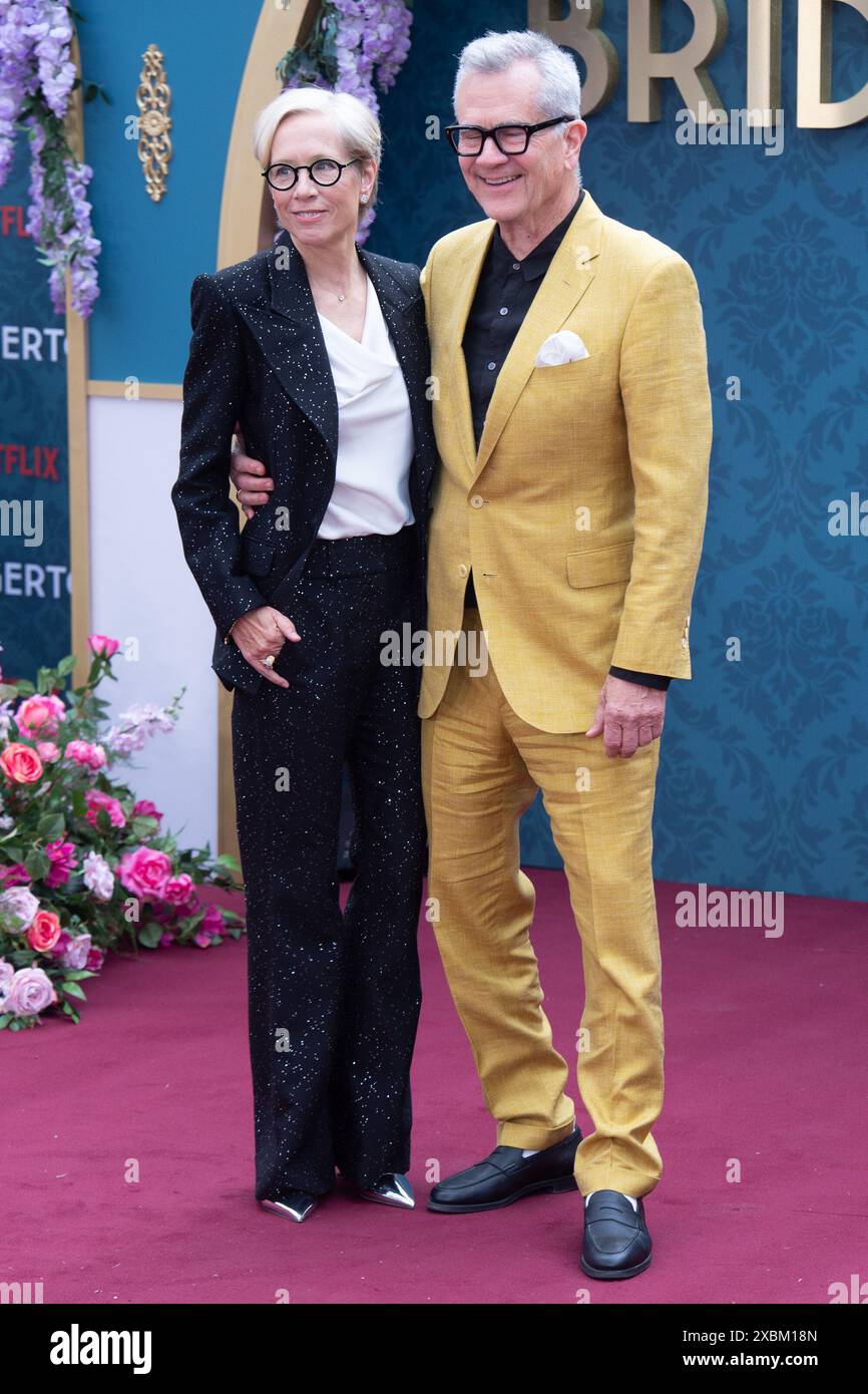 London, UK. 12 Jun, 2024. Pictured: Producer Betsy Beers, husband Bruce ...