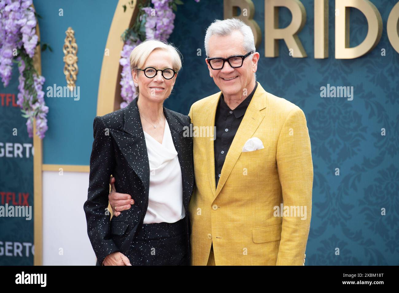 London, UK. 12 Jun, 2024. Pictured: Producer Betsy Beers, husband Bruce ...