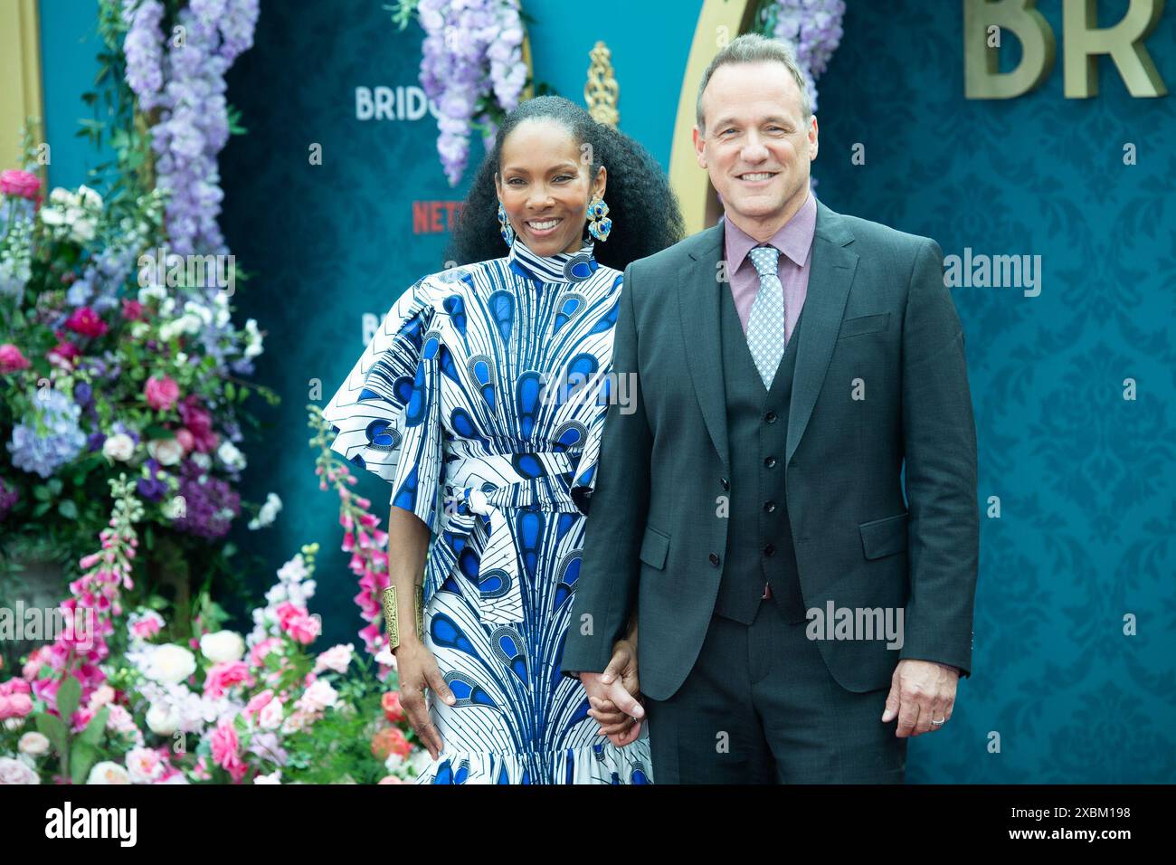 London, UK. 12 Jun, 2024. Pictured: Executive Producer Tom Verica, wife ...