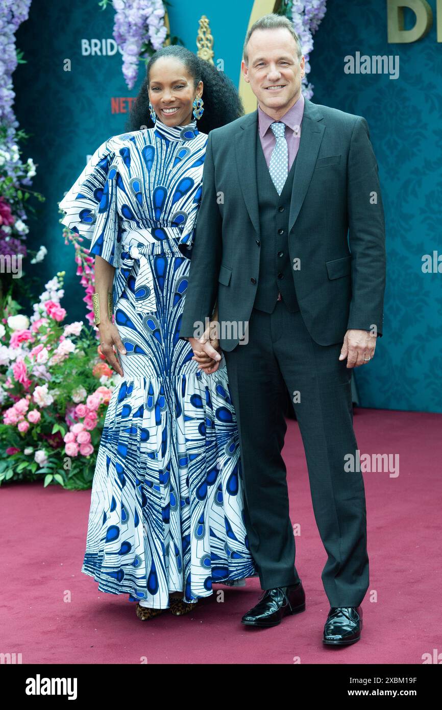 London, UK. 12 Jun, 2024. Pictured: Executive Producer Tom Verica, wife ...