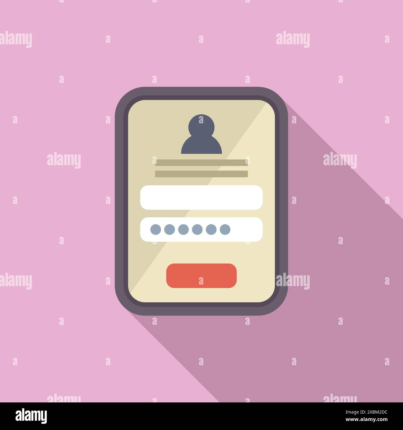 Smartphone displaying user profile interface for account login, emphasizing online security and ...