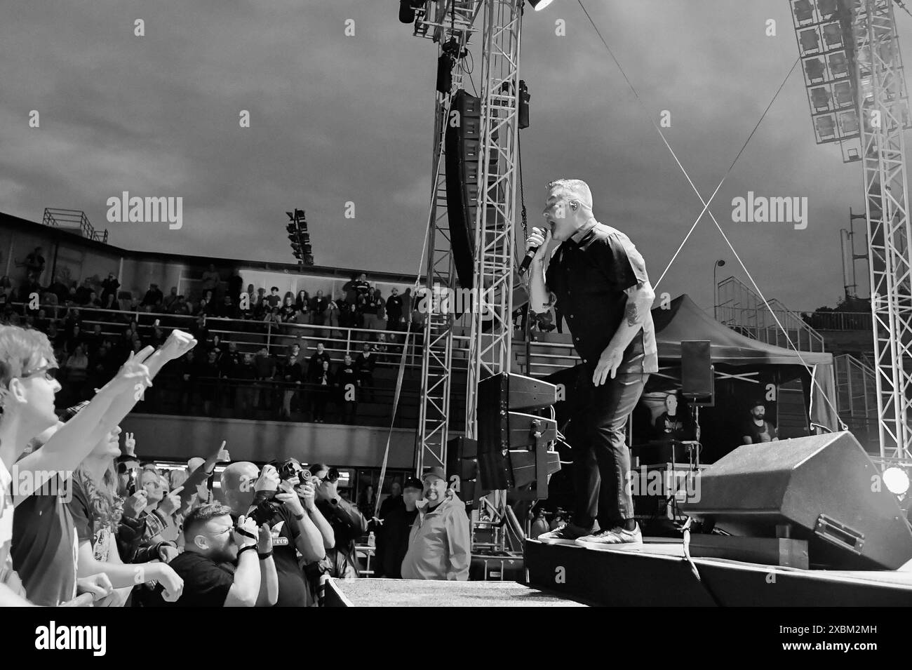 Croatia, Zagreb, 120624. SRC Salata. Dropkick Murphys concert. Photo ...