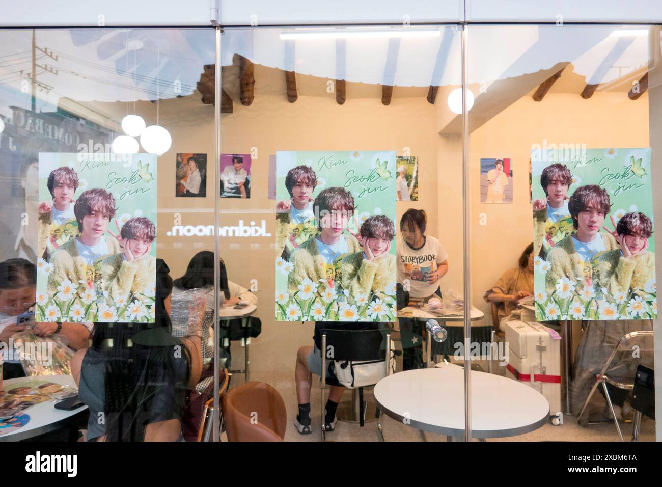 BTS Jin, June 12, 2024 : A cafe decorated to celebrate BTS Jin's ...