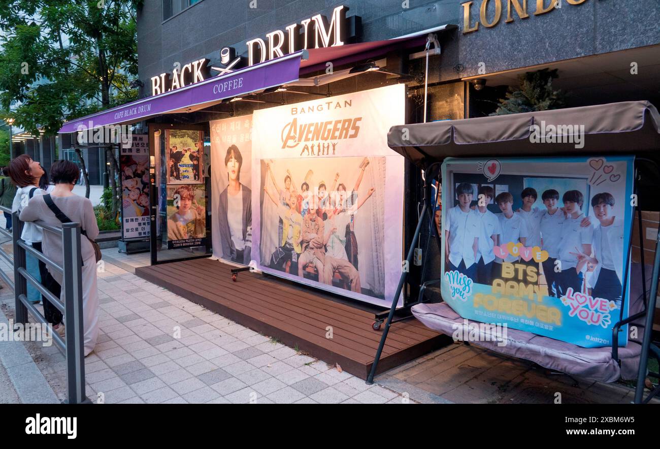 BTS Jin, June 12, 2024 : A cafe decorated to celebrate BTS Jin's ...