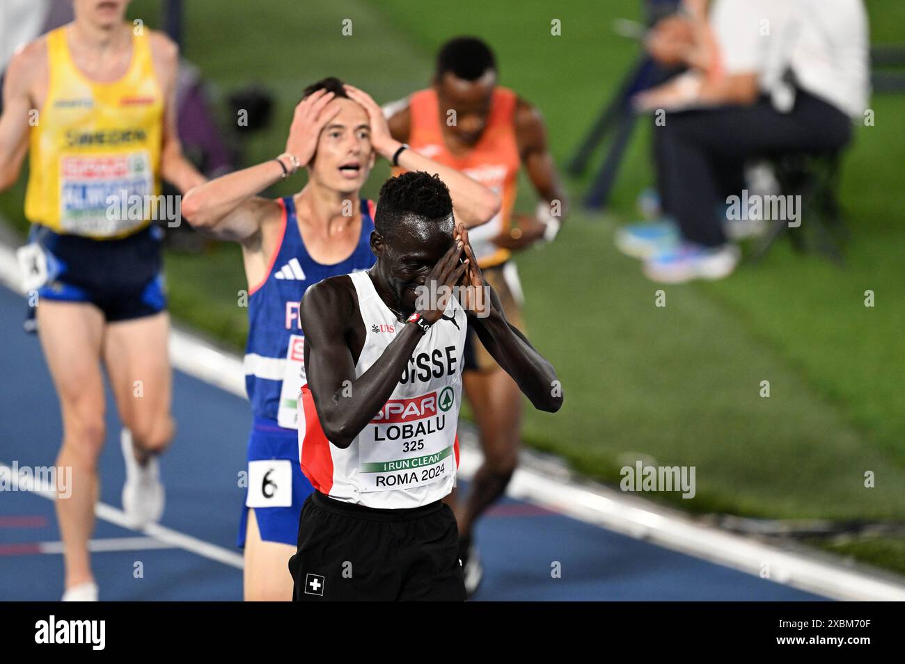 Rome, Italy. 12th June, 2024. Dominic Lokinyomo LOBALU of Switzerland ...
