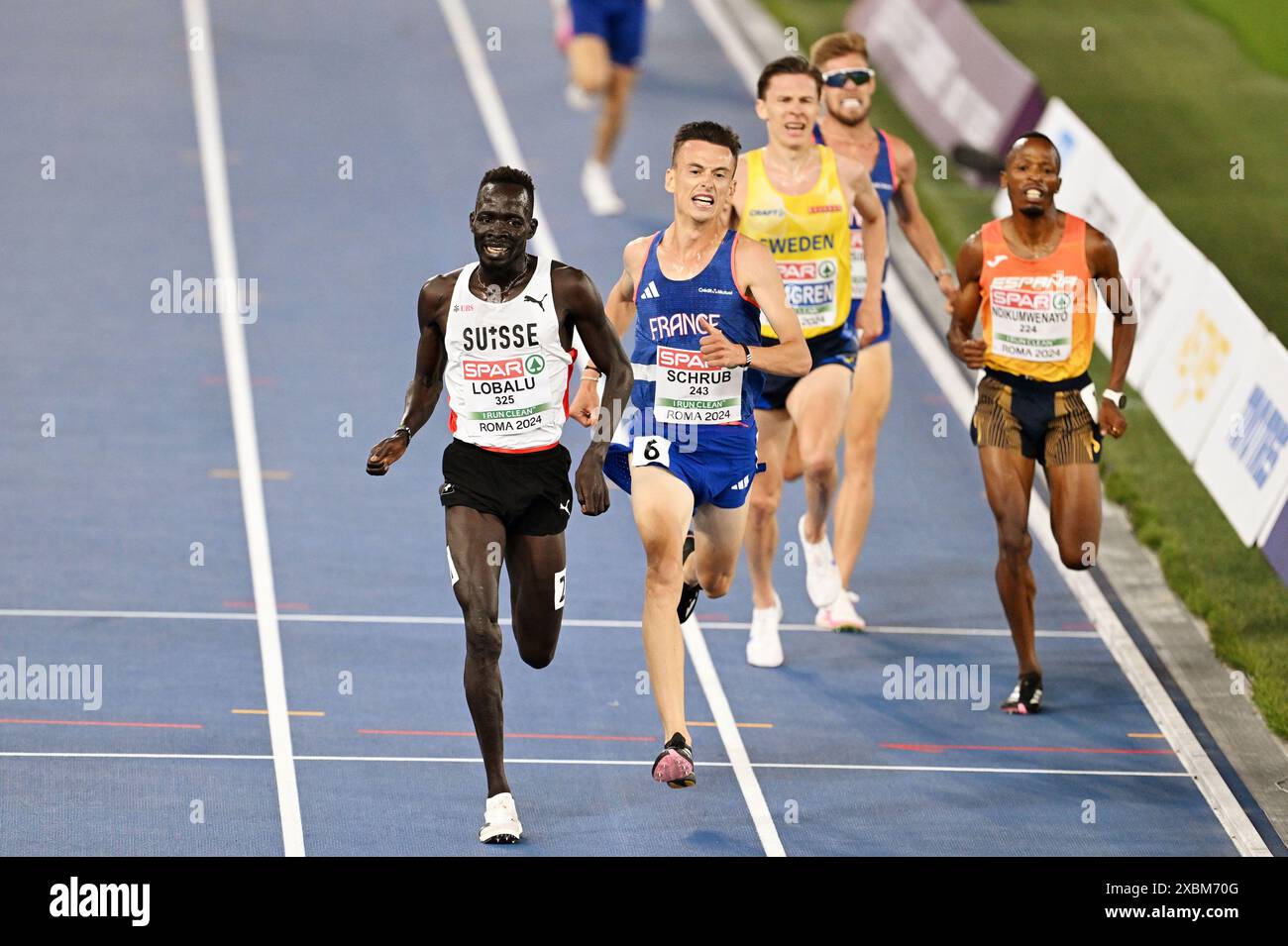 Rome, Italy. 12th June, 2024. Dominic Lokinyomo LOBALU of Switzerland ...
