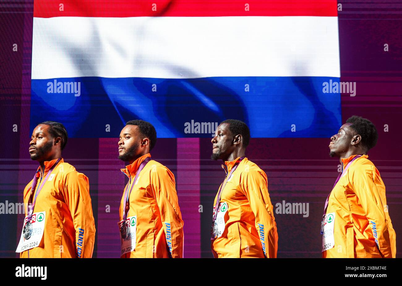 ROME - (l-r) Nsikak Ekpom, Xavi Mo Ajok, Taymir Burnet, Elvis Afrifa on ...