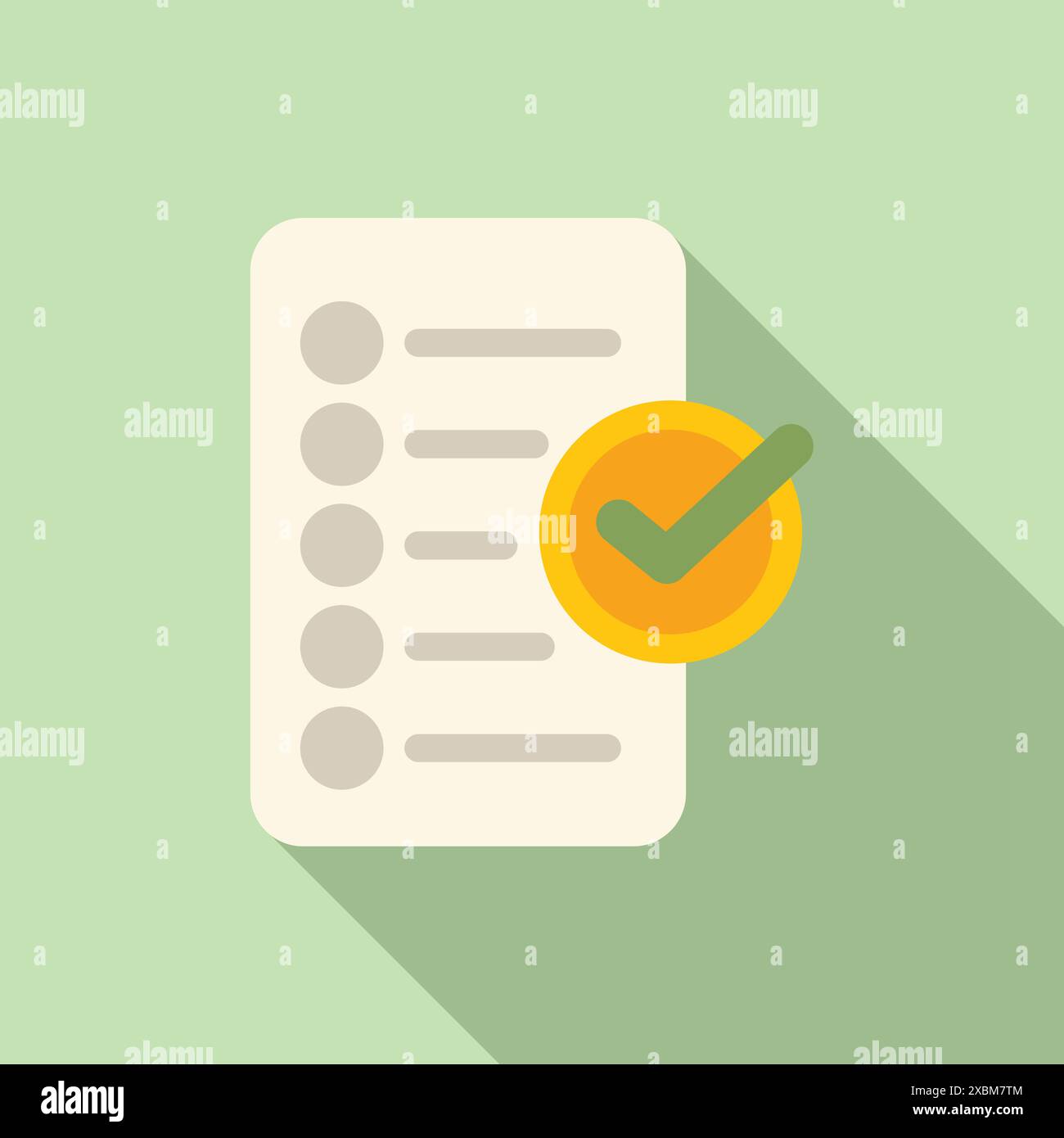 Checklist is displaying, representing the completion of tasks with a ...