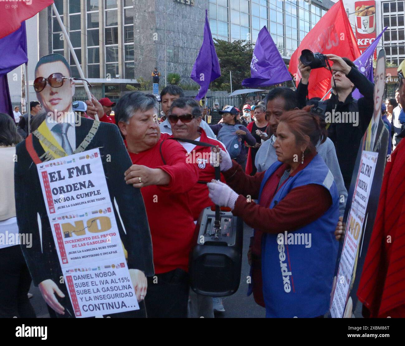 MARCHA MOVIMIENTOS SOCIALES Quito, Wednesday June 12, 2024 March of ...