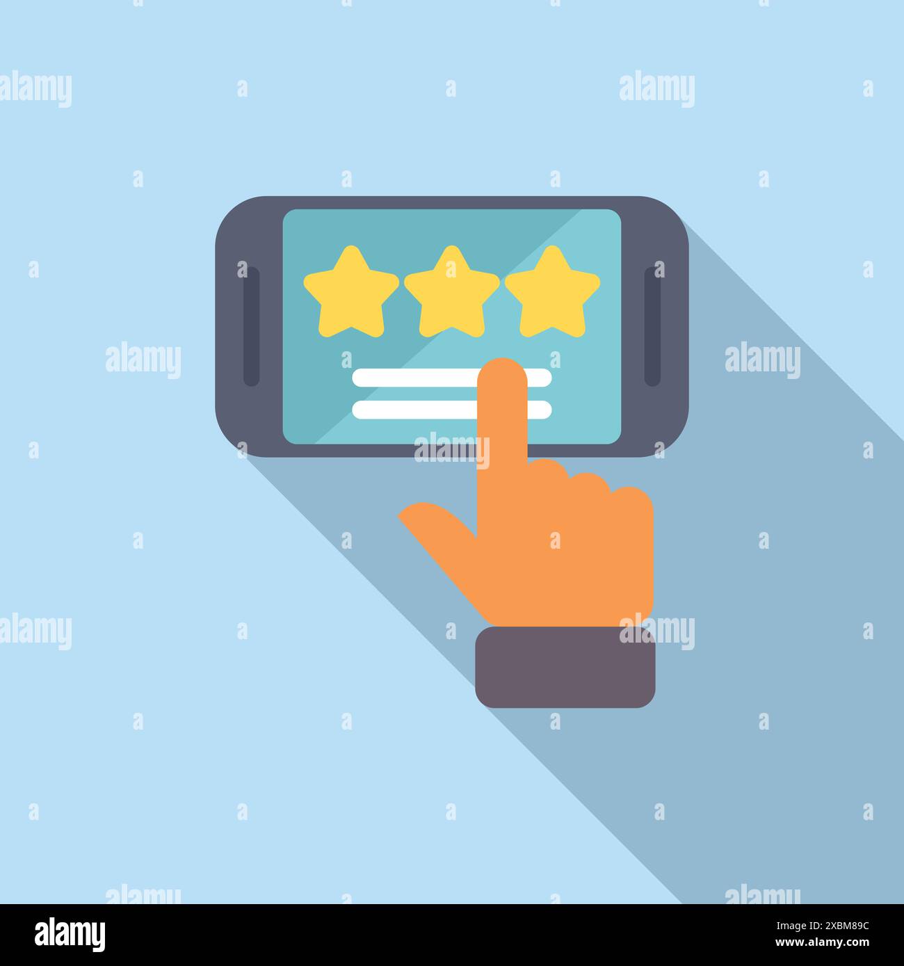 Tapping on smartphone icon Stock Vector Images - Alamy