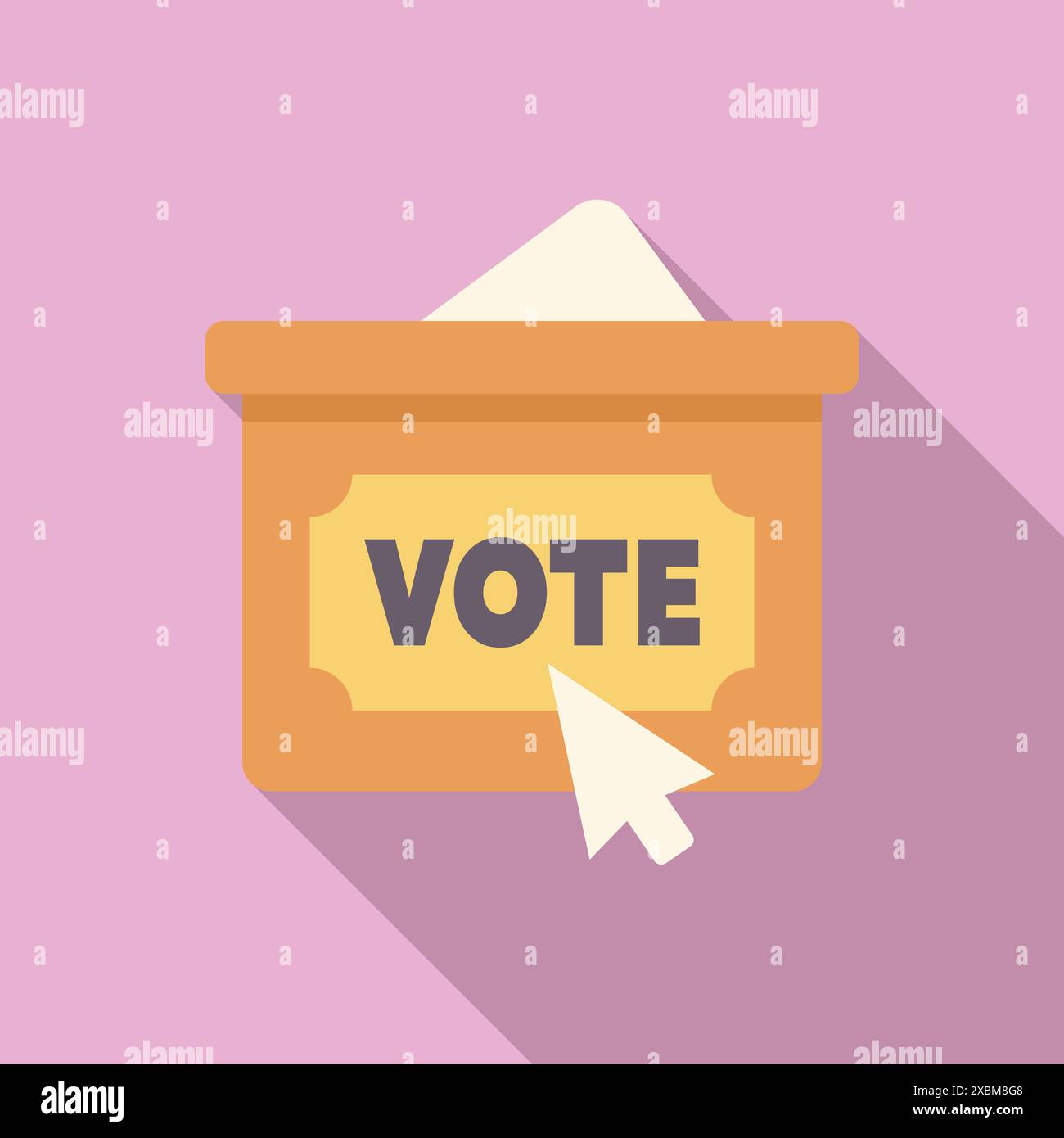 Online vote box with cursor pointing at it showing online voting system ...