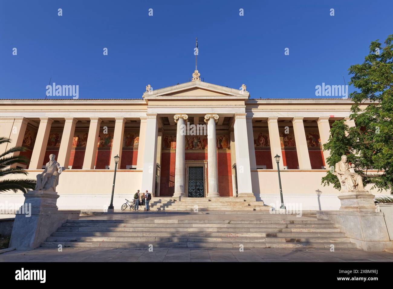 University of Athens, blue sky, neoclassical building, architect ...
