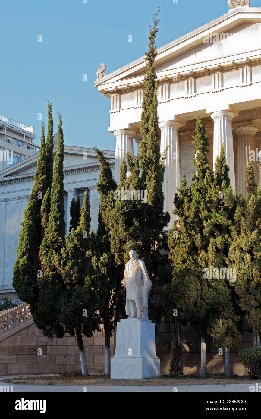 National Library, neoclassical building, architect Theophil von Hansen ...