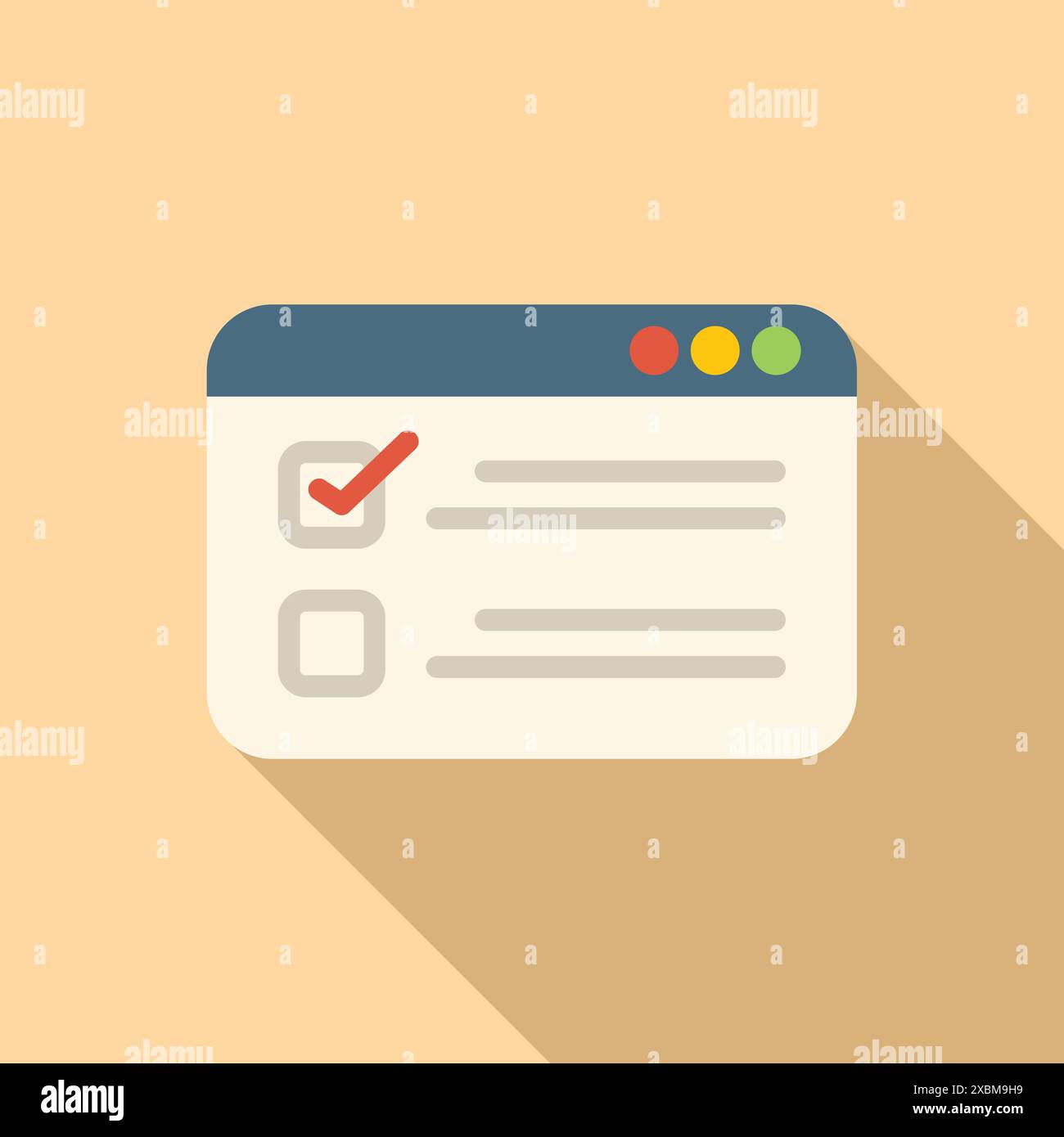 Online survey form with checkboxes being filled, concept of online ...