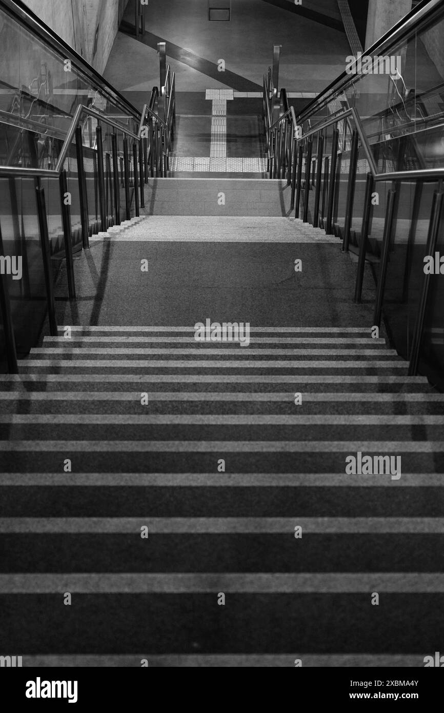 Public transport local underground Black and White Stock Photos ...