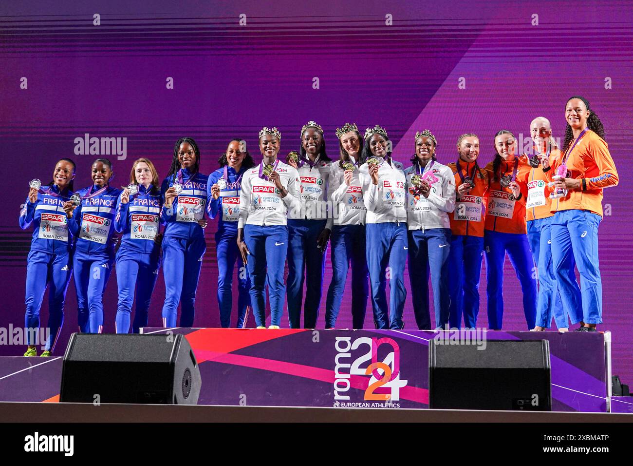 ROME, ITALY - JUNE 13: Orlann Oliere of France, Gemima Joseph of France ...