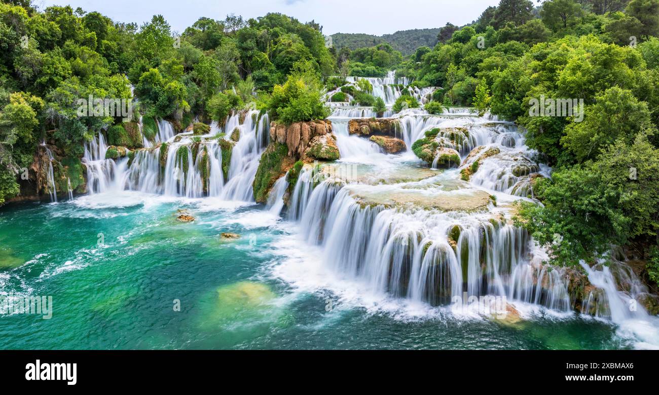 Krka Waterfall, Skradinski Buk, Krka National Park, Dalmatia, Croatia ...