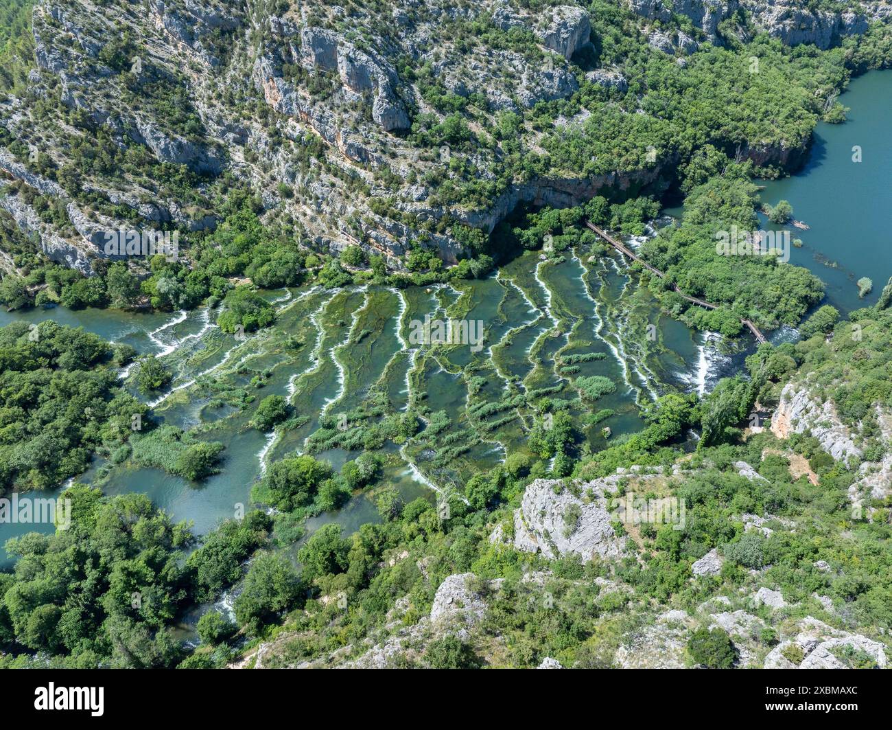 Roski Slap waterfall, cascades, Krka National Park, Dalmatia, Croatia ...