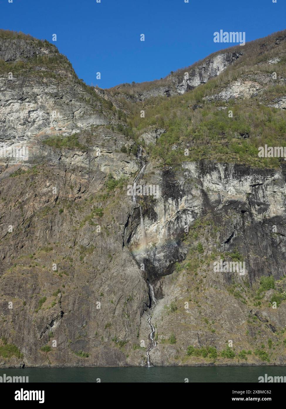 Waterfall down steep rock face hi-res stock photography and images - Alamy