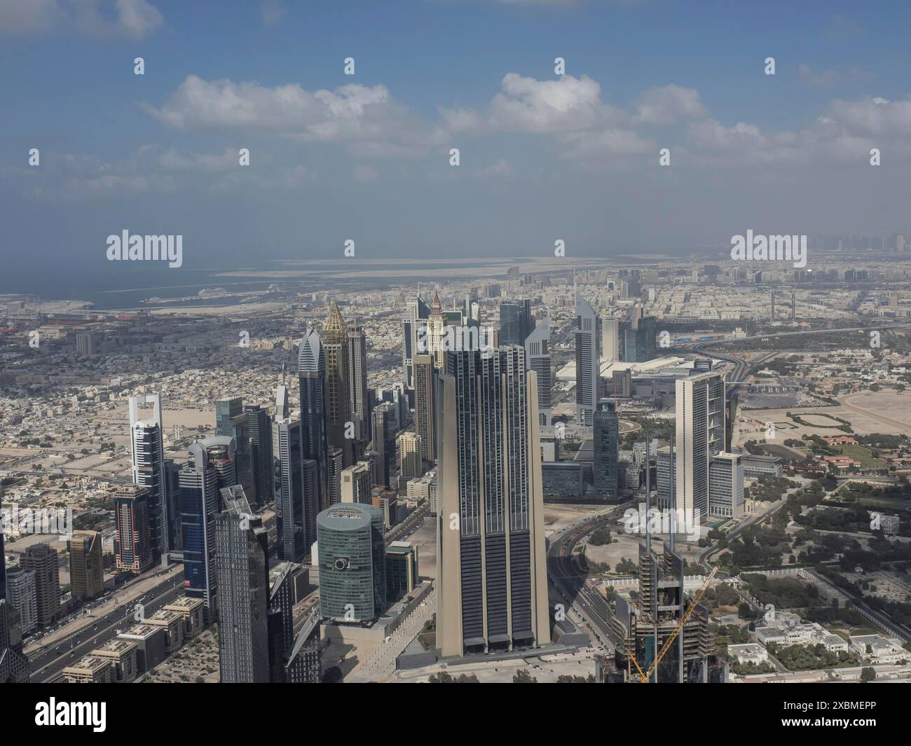 Far-reaching view of a modern city with numerous high-rise buildings ...
