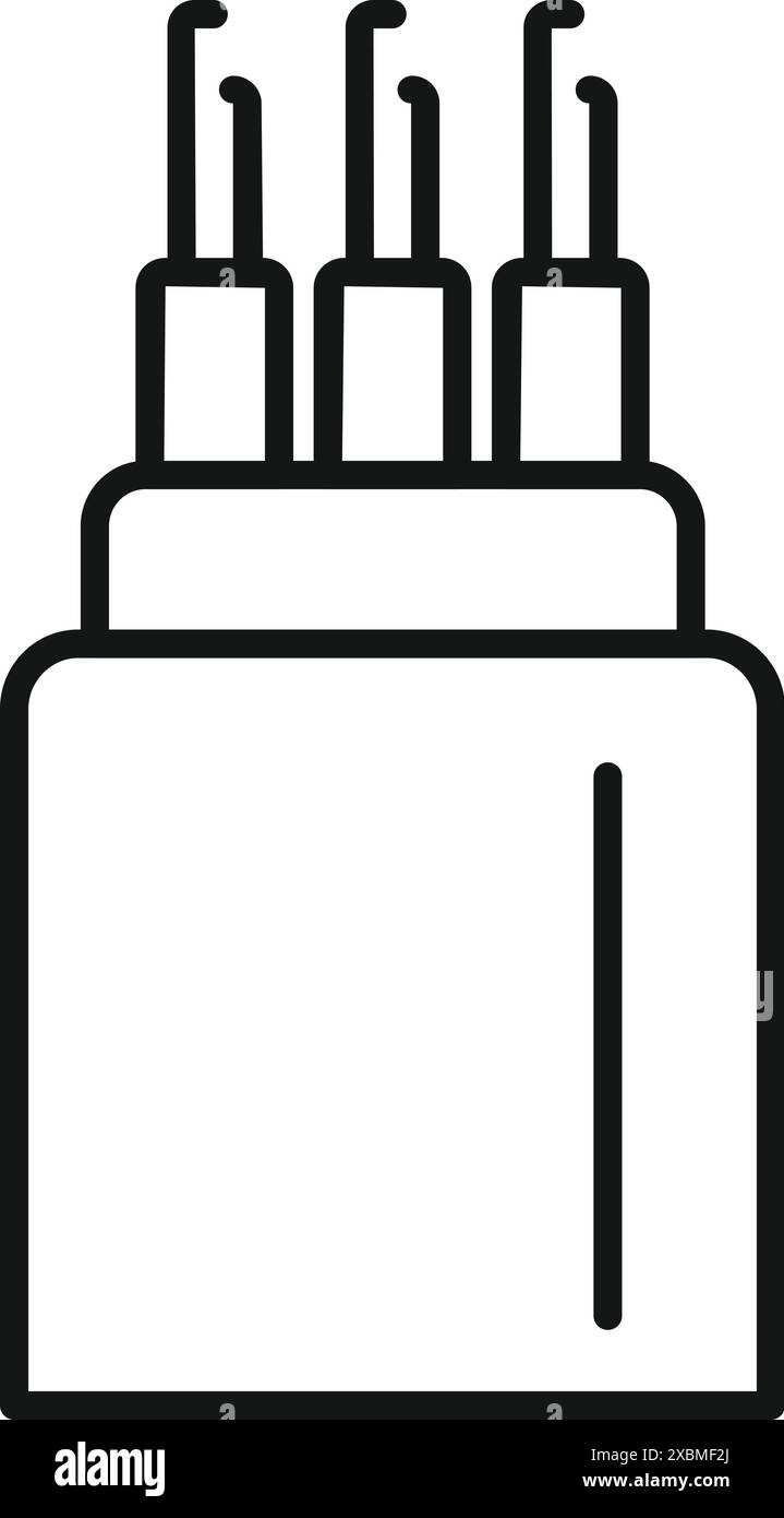 Optical fiber cable is transmitting digital information as light pulses ...