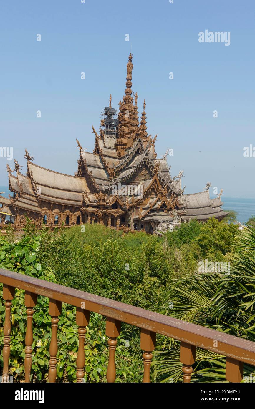 Wooden balcony railing hi-res stock photography and images - Alamy