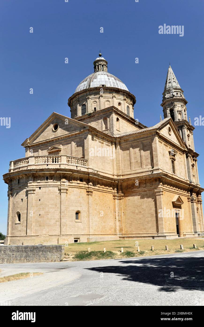 Interior view, Sanctuary, Renaissance church of San Biagio, architect ...