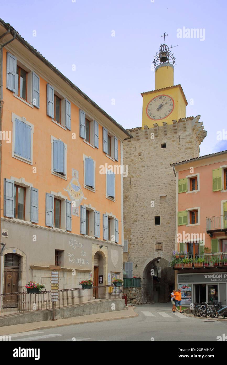 Tour de l'Horloge, clock tower with bell cage, city gate, tower ...