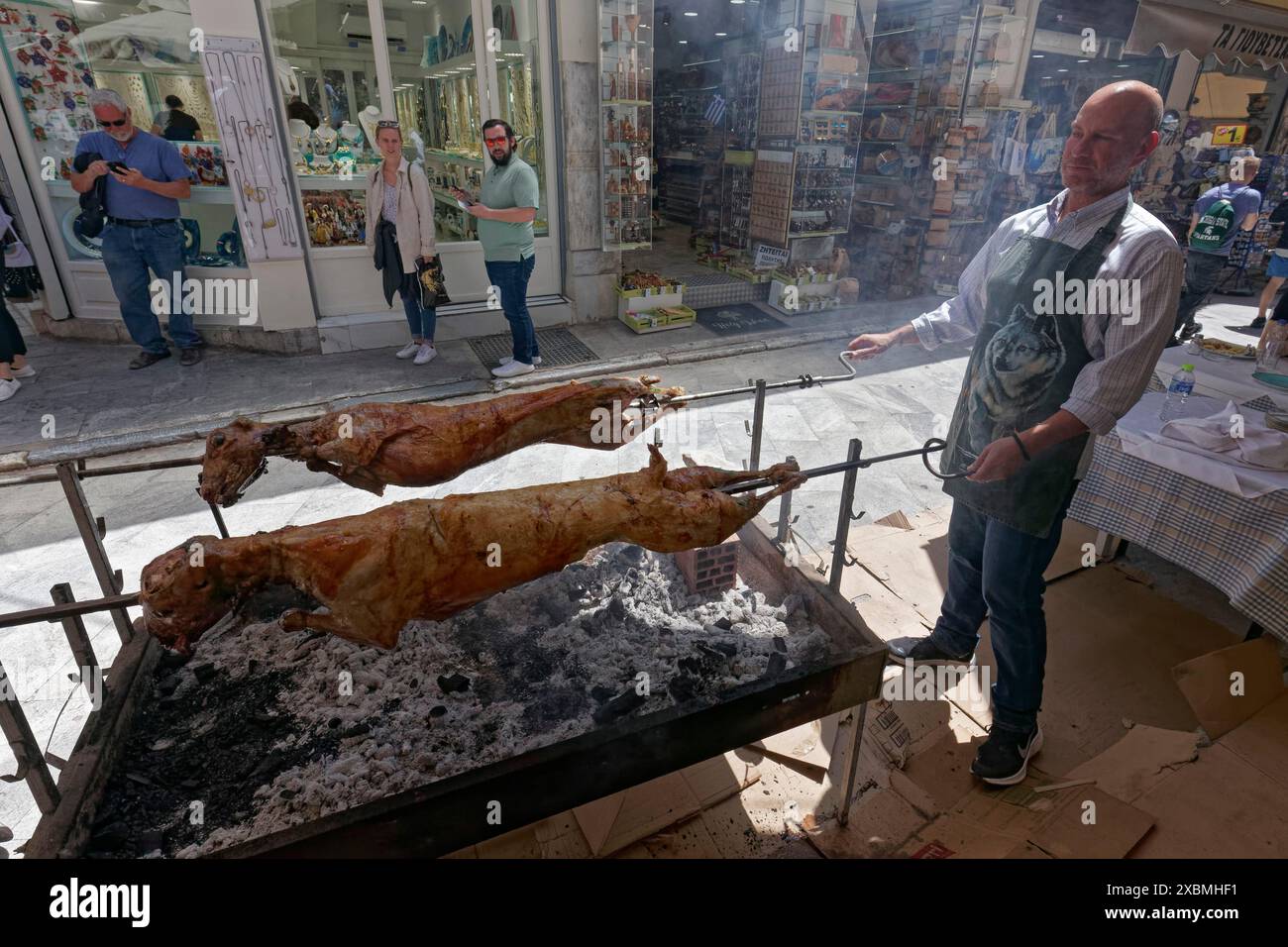 Greek taverna meal grilled hi-res stock photography and images - Alamy