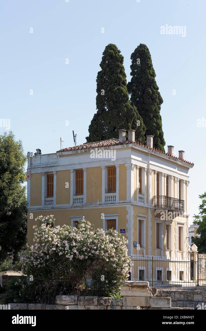 Neoclassical villa in the historic centre of Plaka, Athens, Greece ...