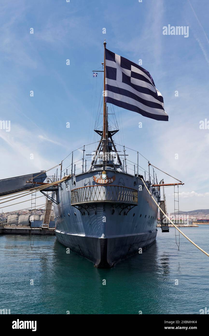 Museum ship Georgios Averoff, armoured cruiser from 1910, former ...