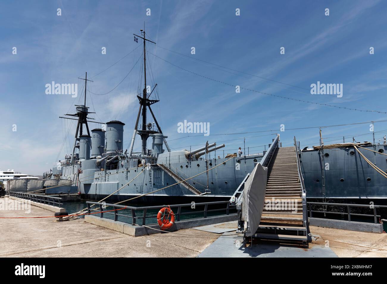 Museum ship Georgios Averoff, armoured cruiser from 1910, former ...