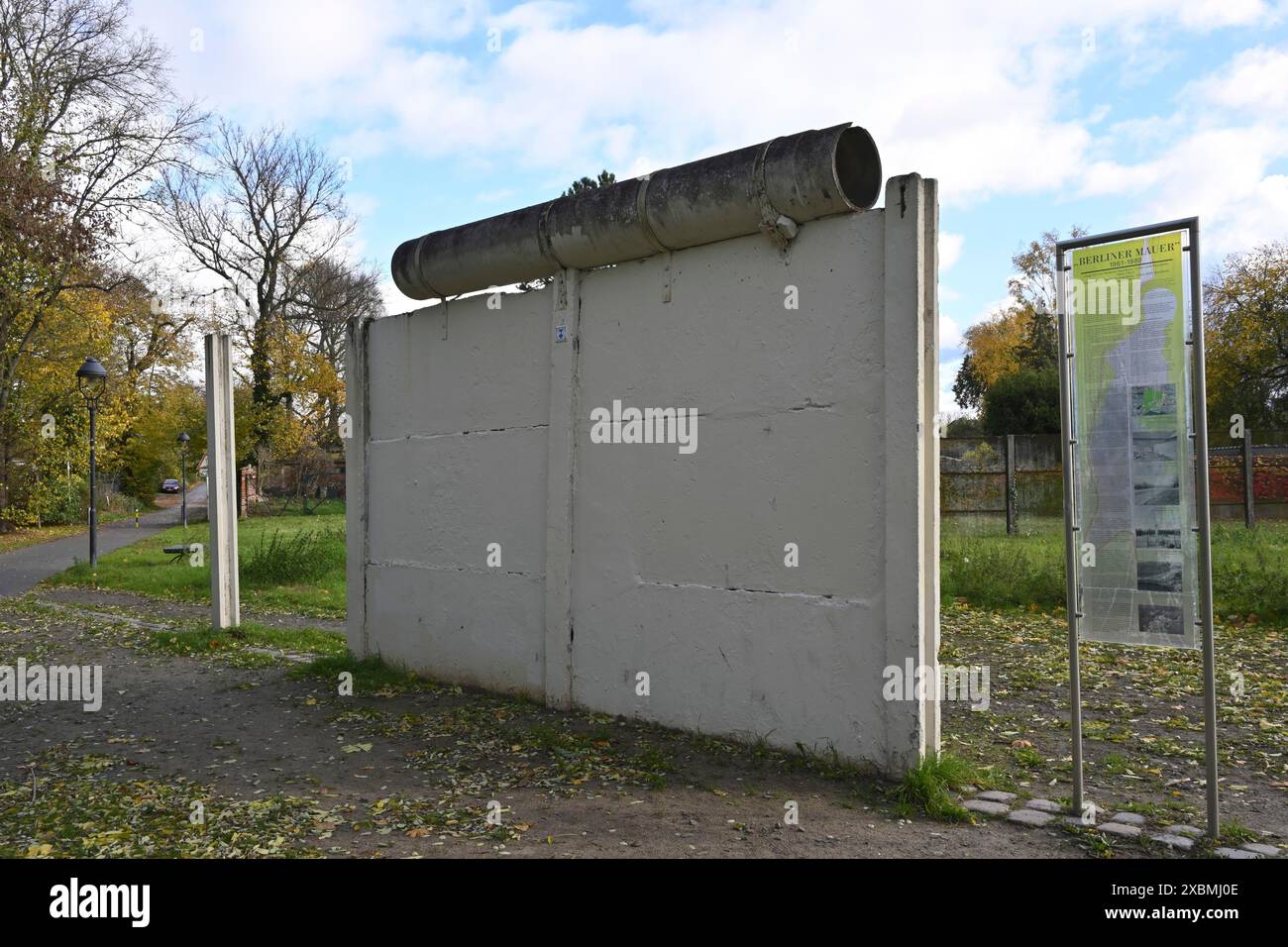 Original remnant of the Berlin Wall as part of the Wall Memorial in ...