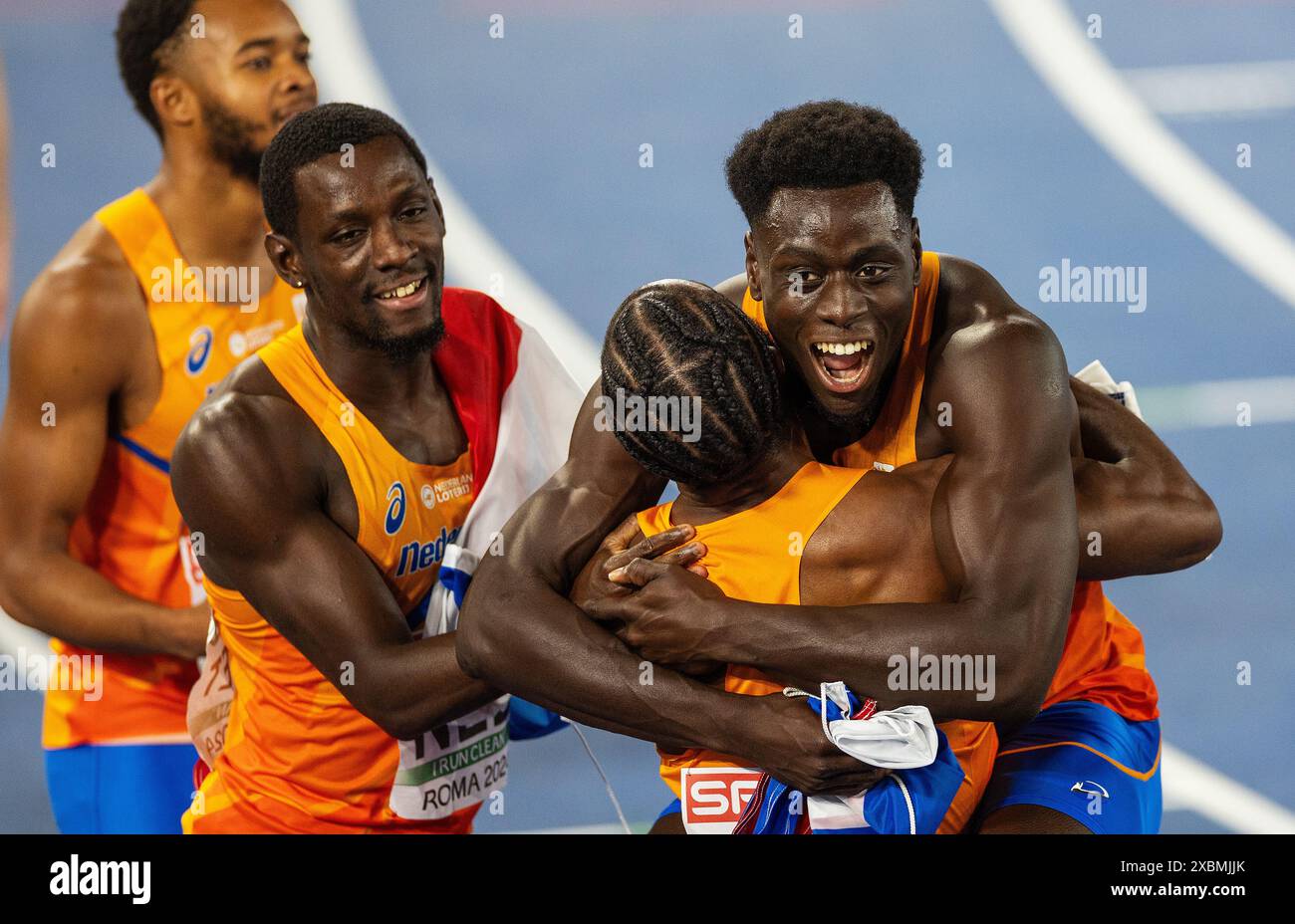 ROME - Elvis Afrifa, Taymir Burnet, Xavi Mo Ajok and Nsikak Ekpo in ...