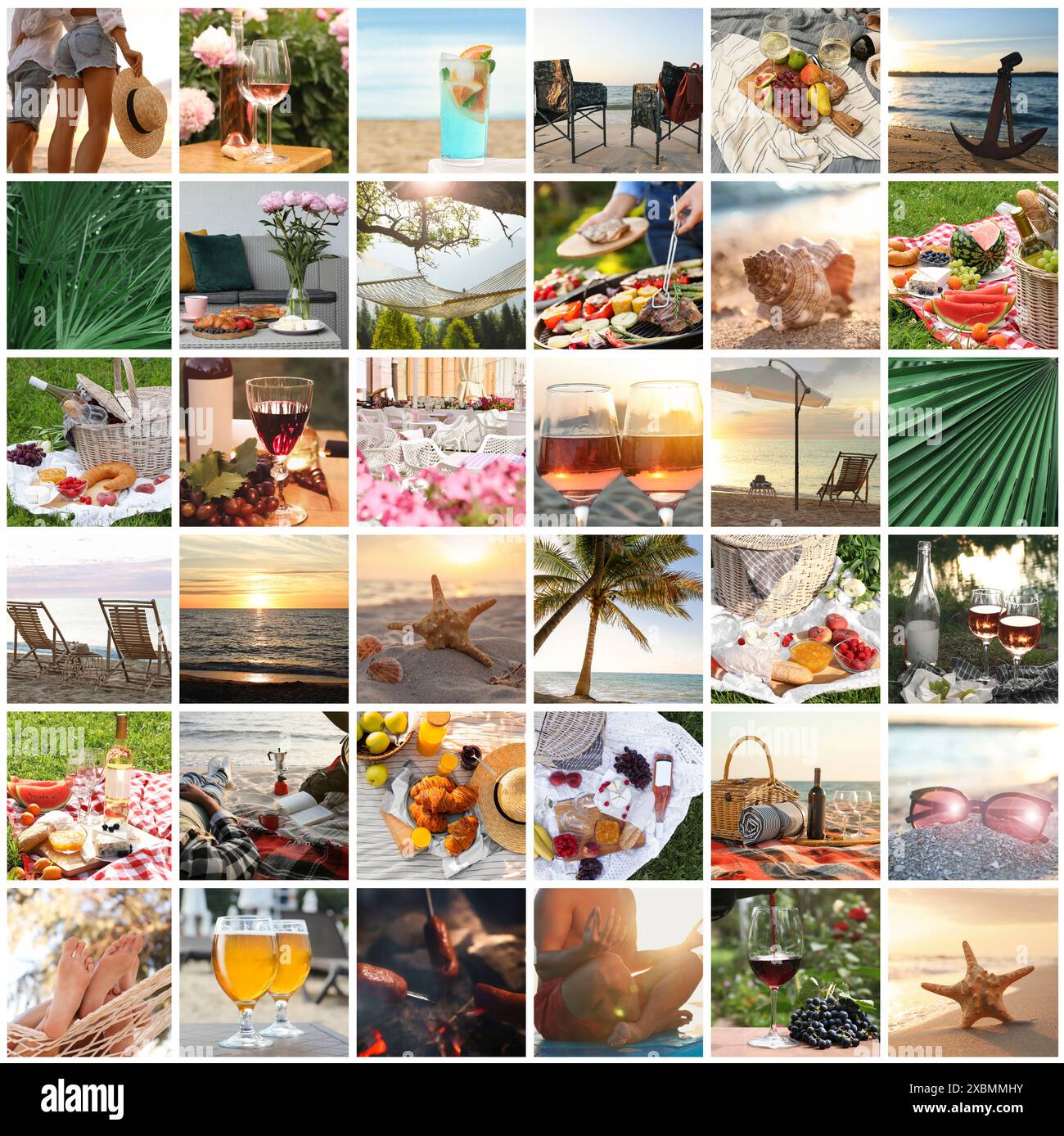 Summer party sea sand Cut Out Stock Images & Pictures - Alamy