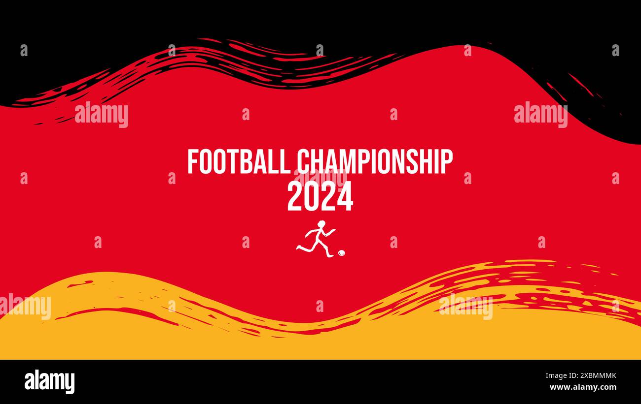 Euro Football Championship event 2024 in Germany. Layout banner ...