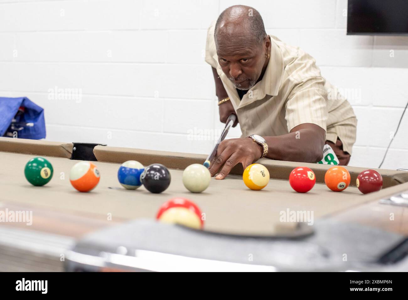 Detroit, Michigan - Pool competition at the Detroit Senior Olympics ...