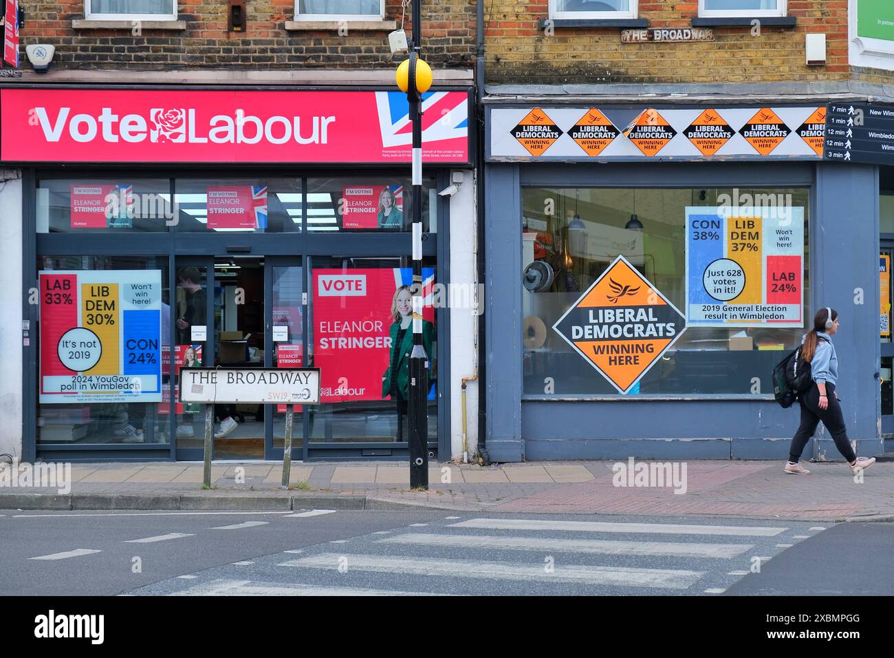 The Liberal Democrats and Labour Parties set up shop with constituency ...