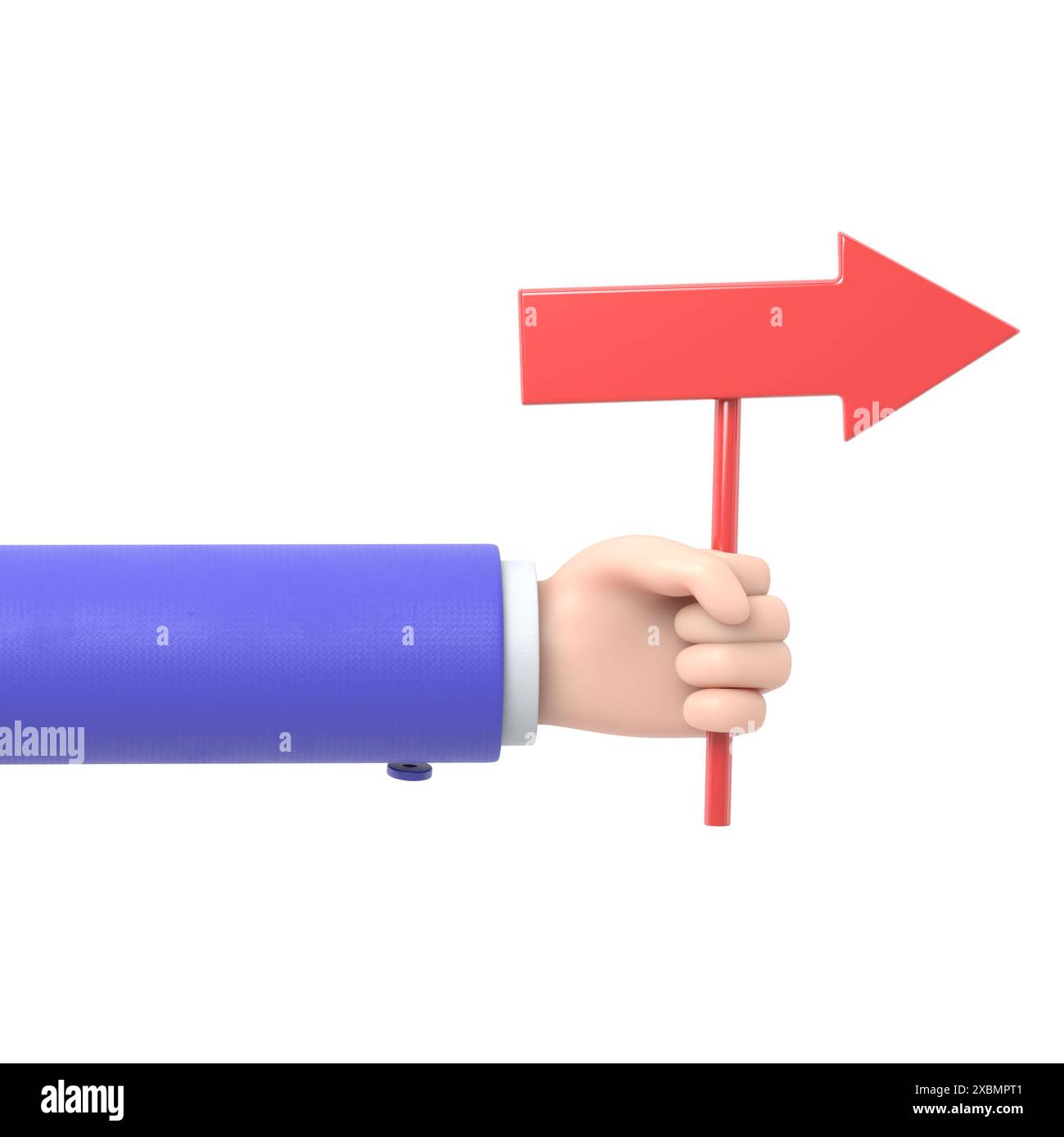 Cartoon Gesture Icon Mockup.Pointer arrow in a cartoon hand on. Disney ...