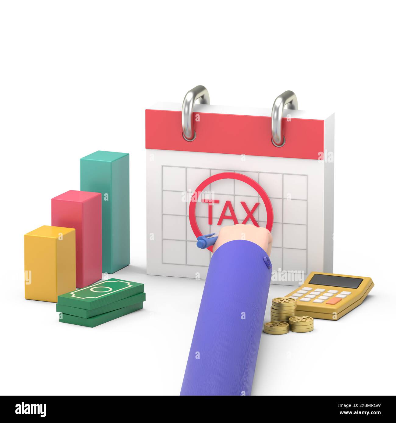 Cartoon Gesture Icon Mockup.Flat 3d Isometric Businessman Hand Marking ...