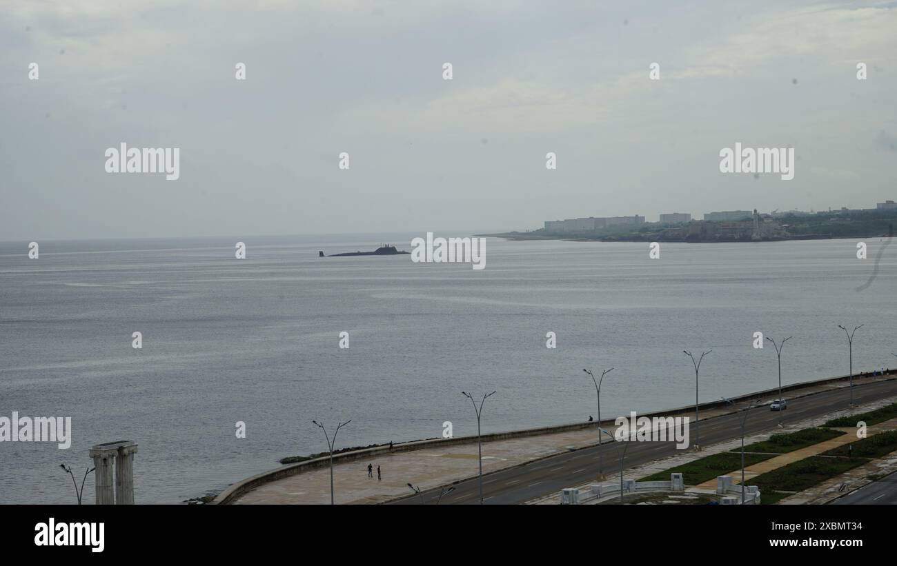 Havana, Cuba. 12th June, 2024. Russian nuclear-powered submarine Kazan ...