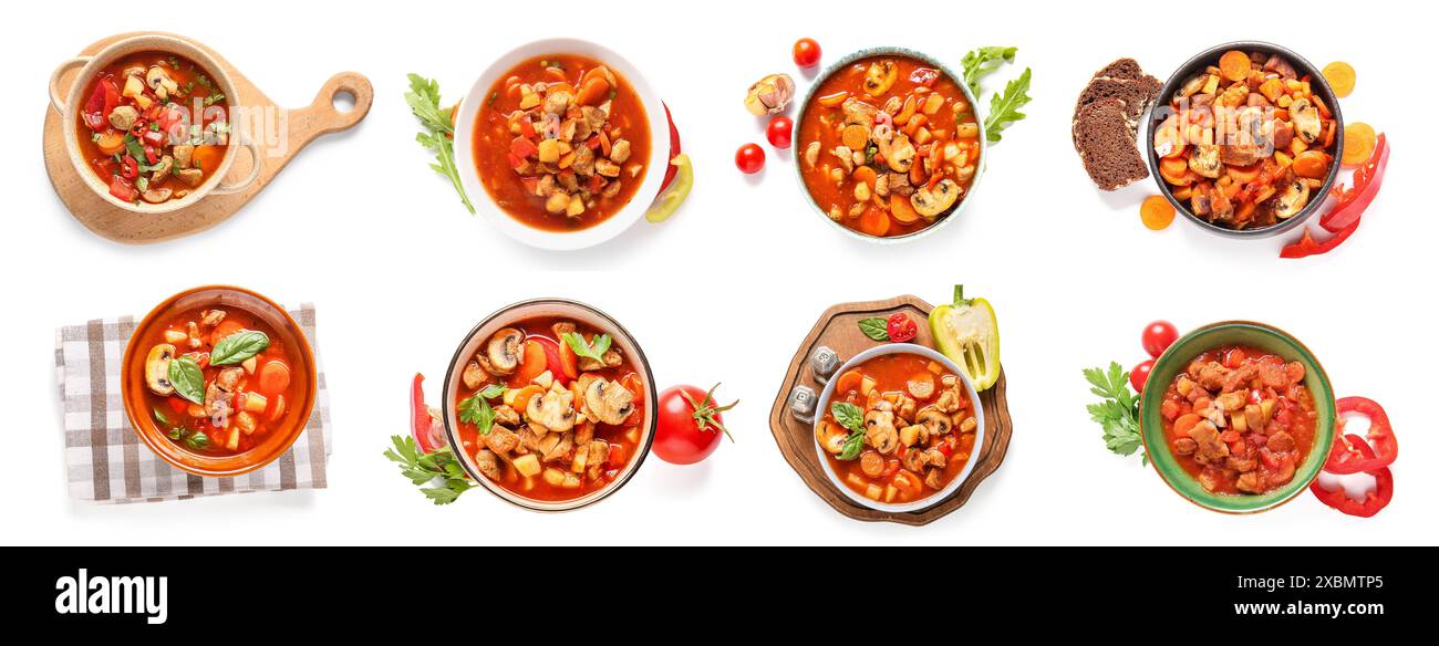 Beef stew top view Cut Out Stock Images & Pictures - Alamy