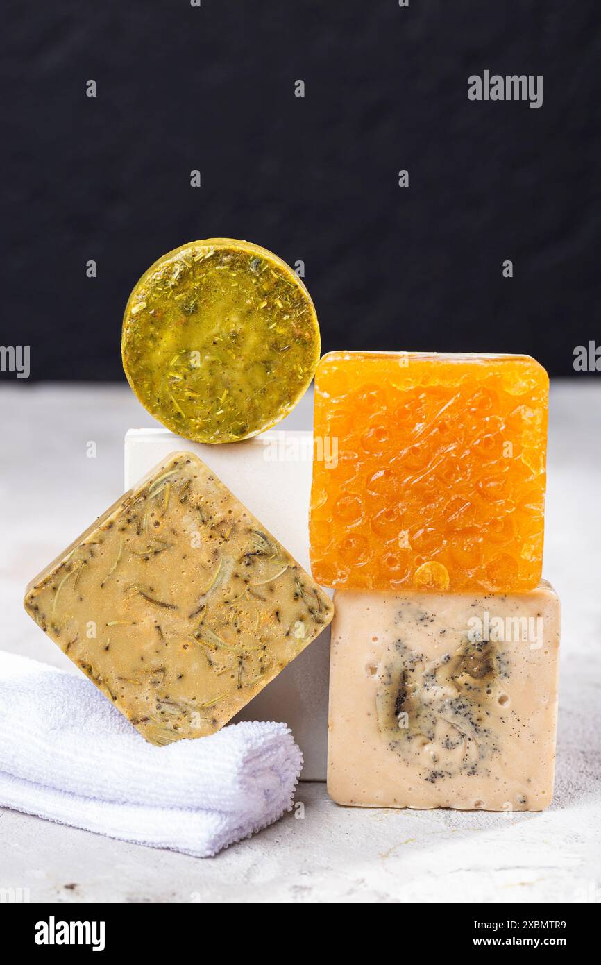 Handmade soap, made with natural skin care products Stock Photo - Alamy
