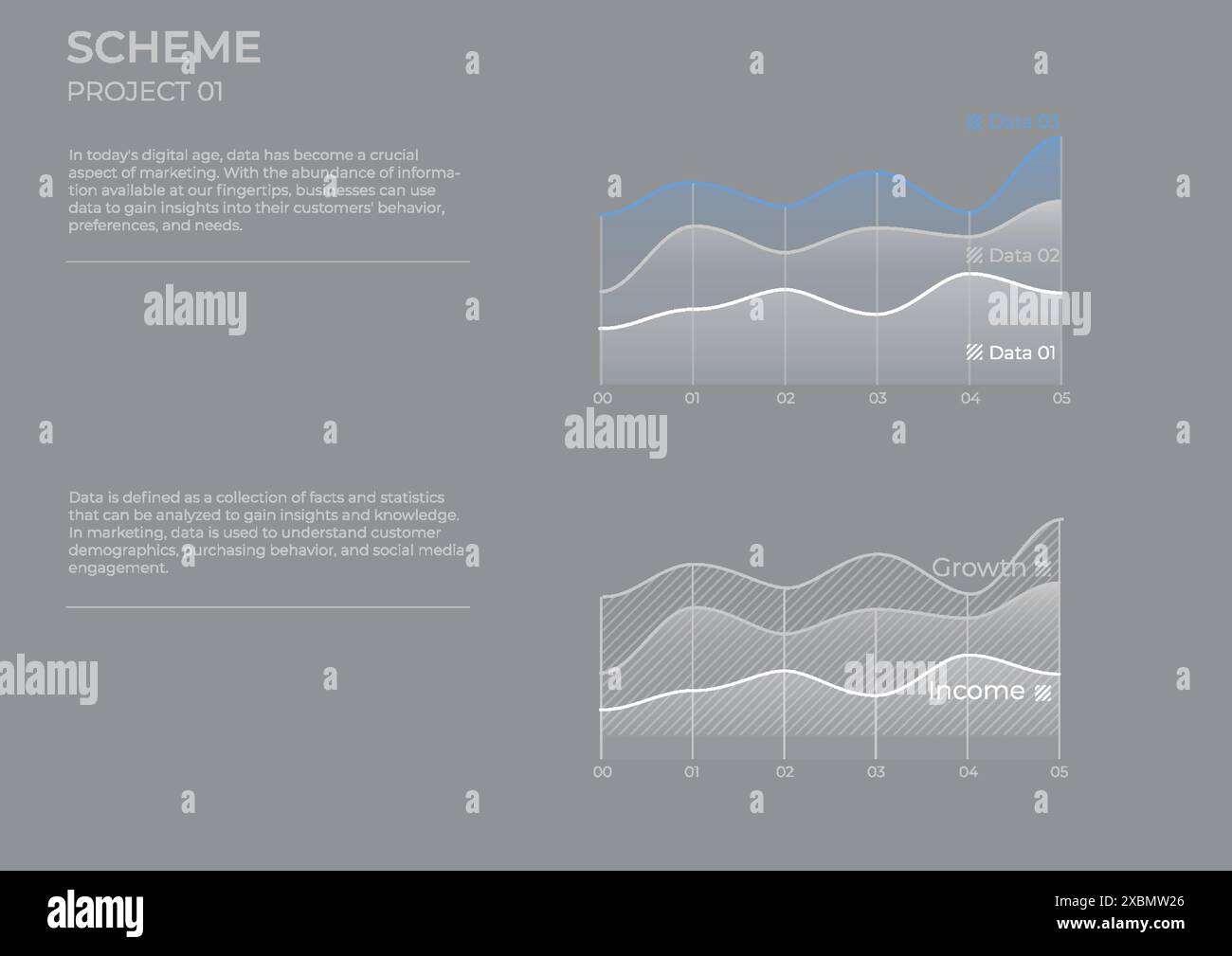 Dynamic process data charts in color. Vector elements charts Stock ...