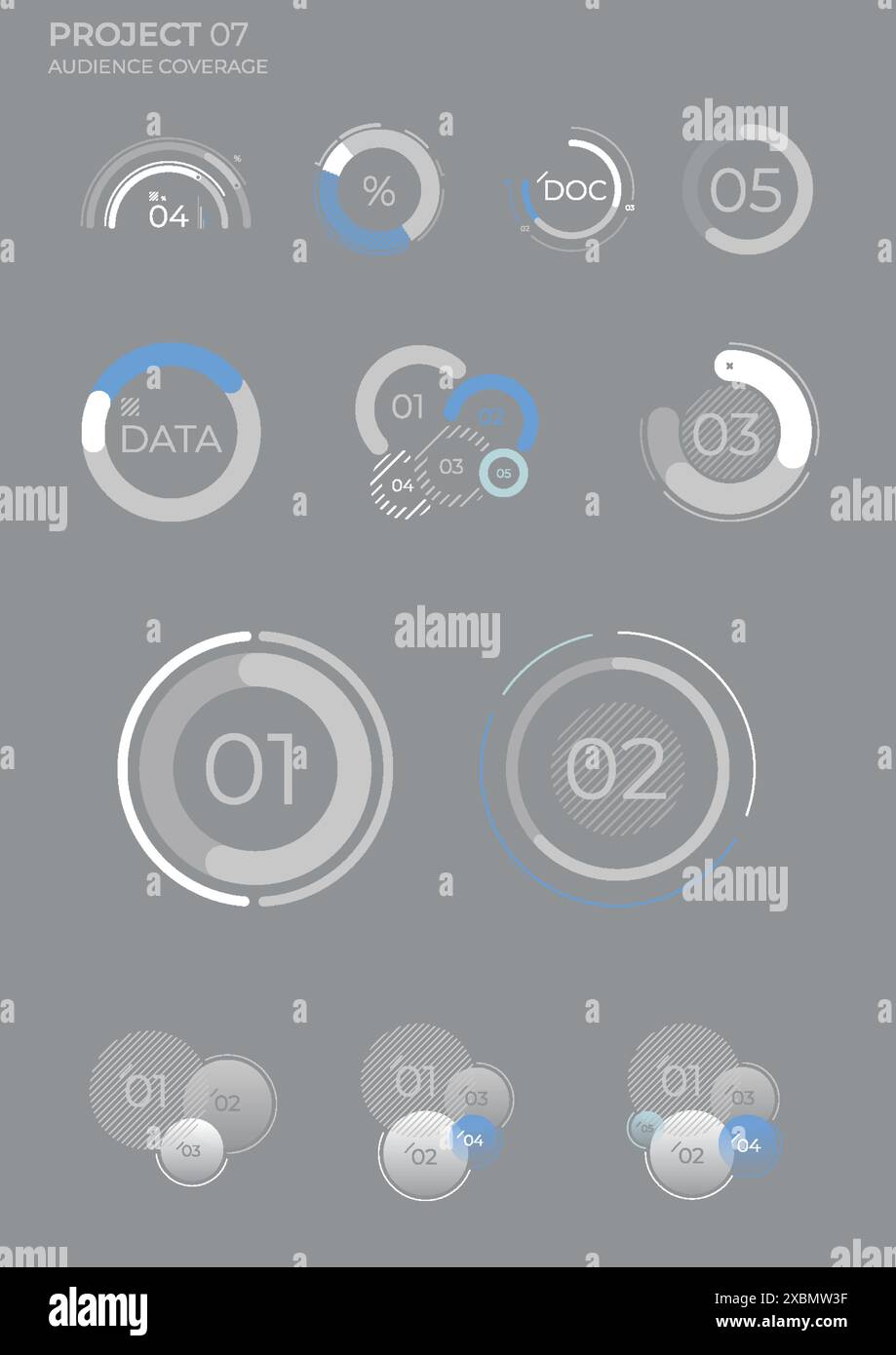 Visual charts. Finance elements commercial vector illustration Stock ...