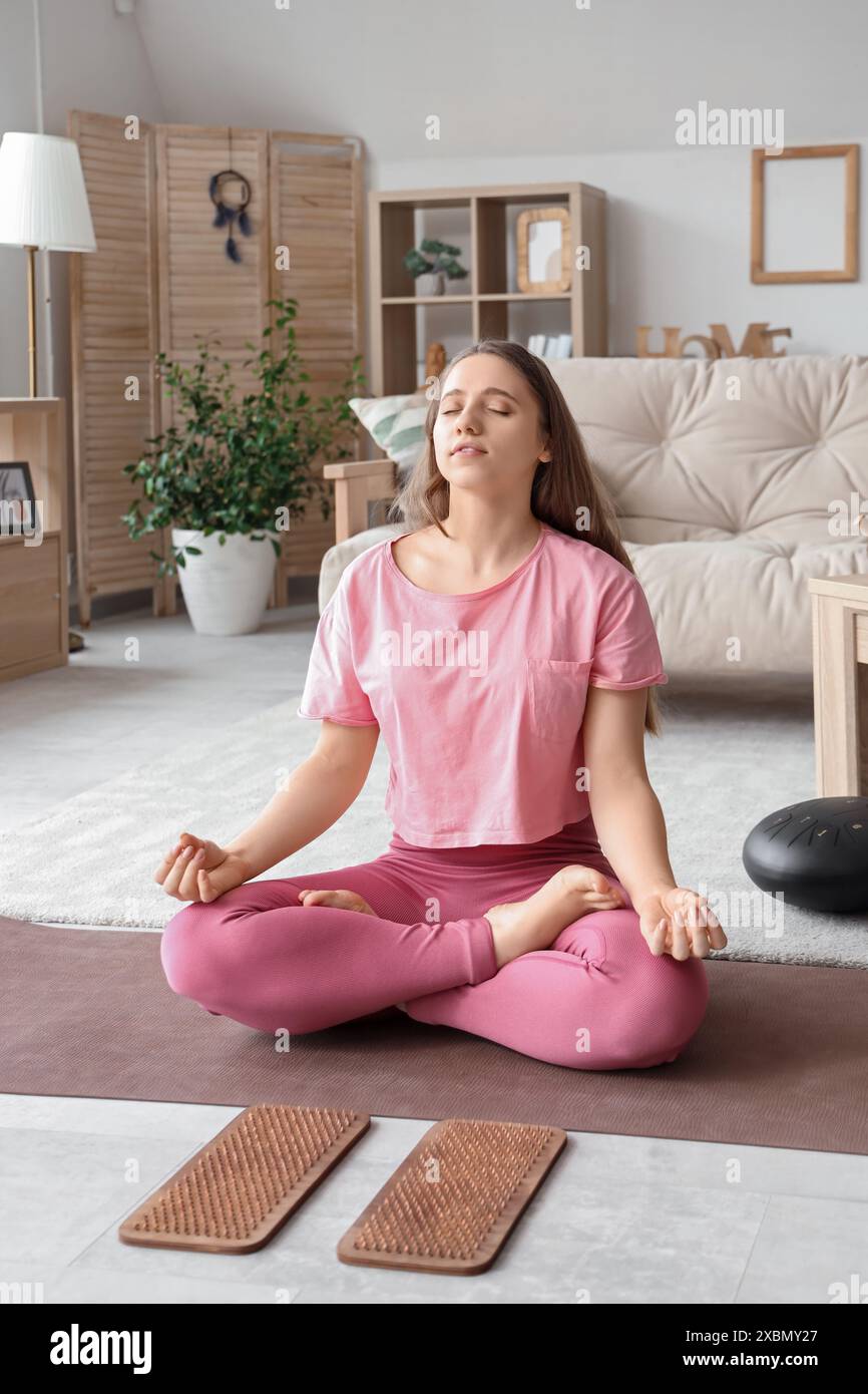 Female sadhu meditating hi-res stock photography and images - Alamy