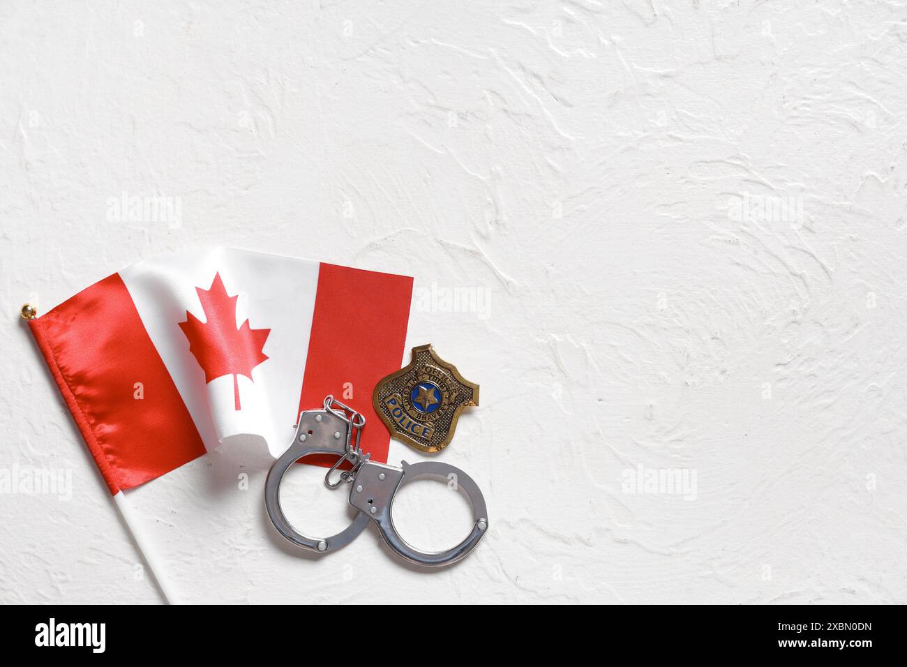Canadian flag police badge hi-res stock photography and images - Alamy