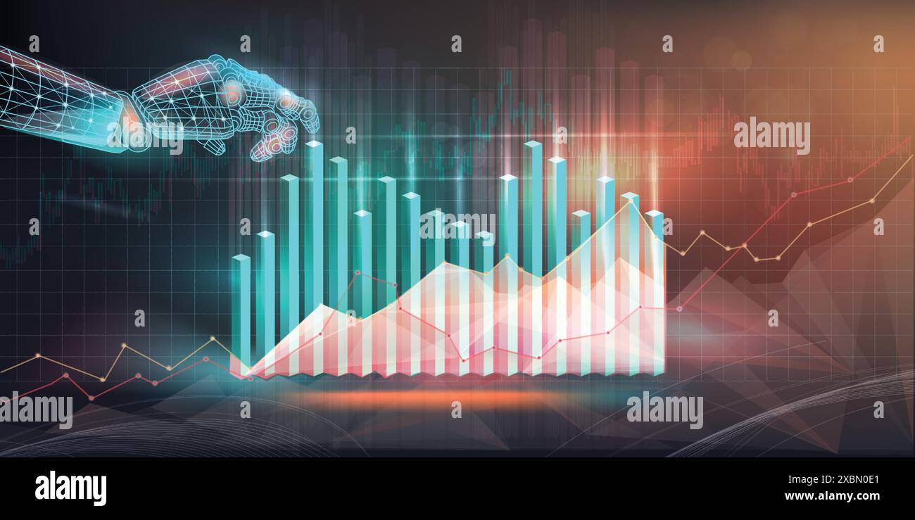 Abstract infographics on the topic of investment and stock market Stock ...